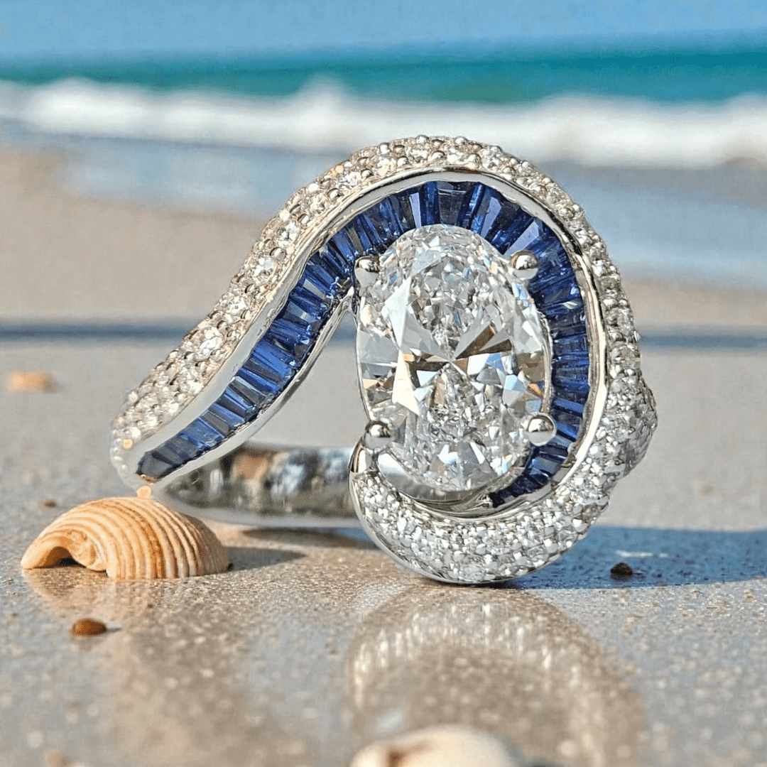 Ocean-Inspired Engagement Ring Design Motifs: Translating Marine Beauty ...