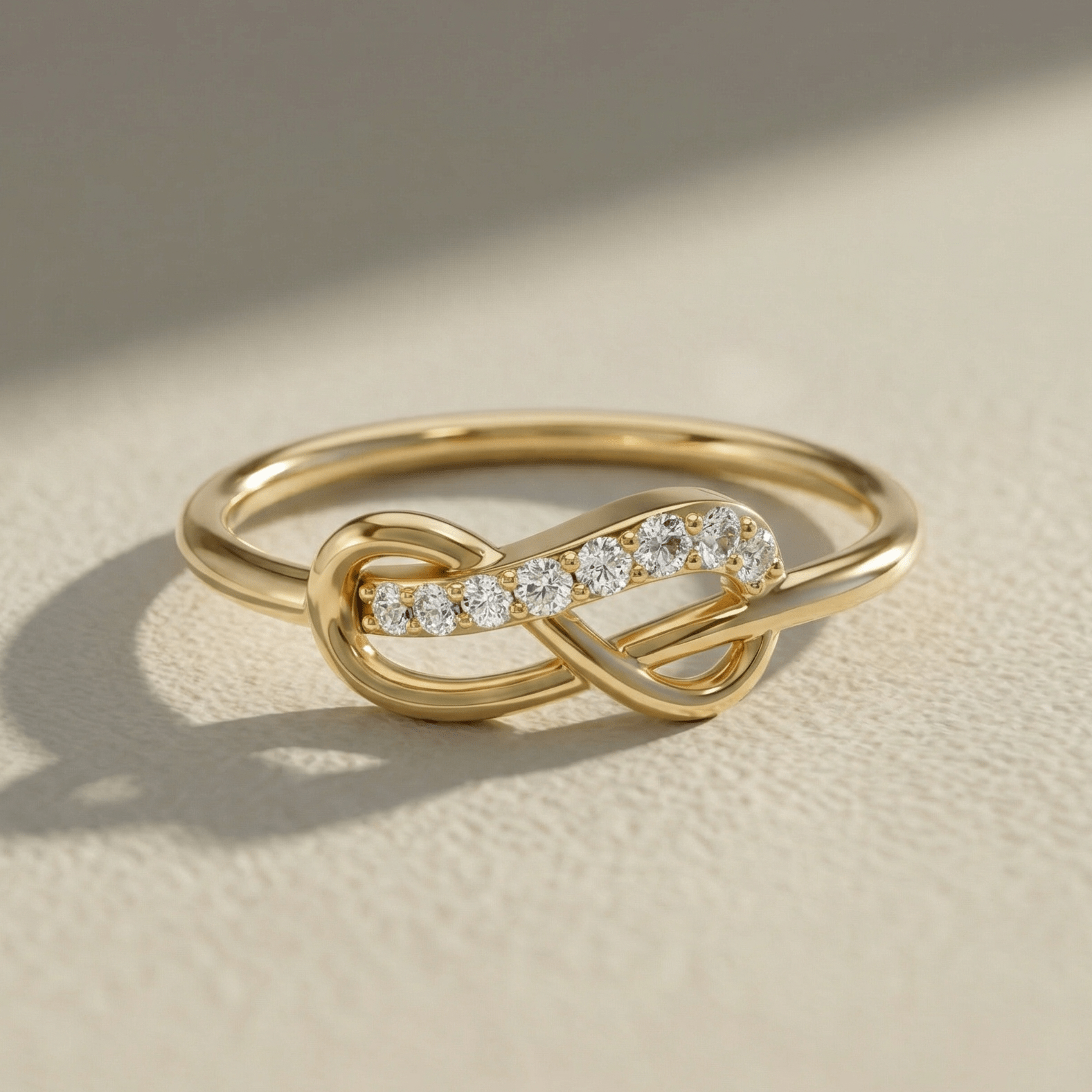 Infinity Dainty Diamond Promise Ring – True Diamond IN